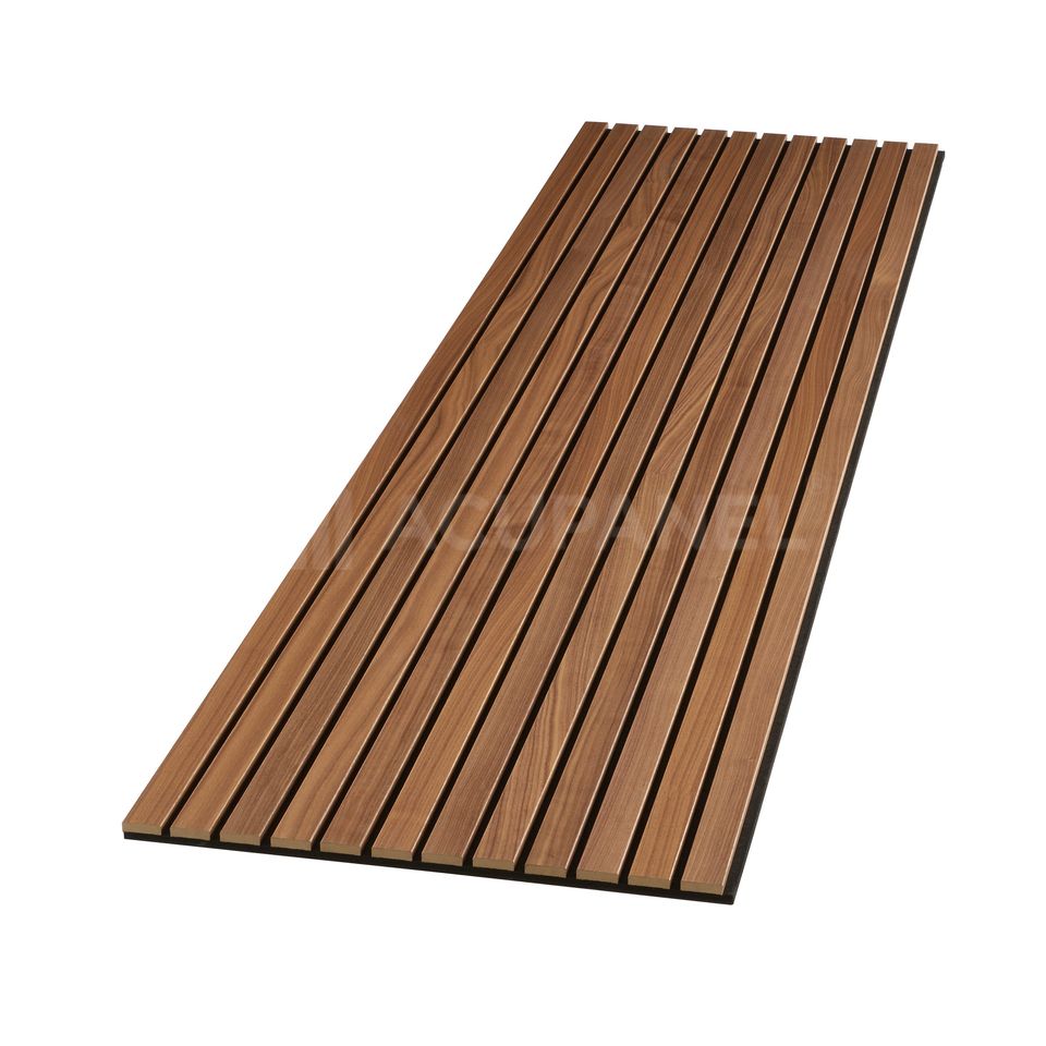 Luxe Natural Walnut Acoustic Wood Wall Panels - Bridge Group NI